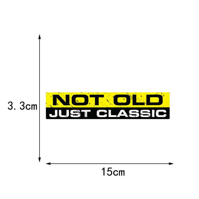 Buy Nakleyki Sticker Not Old Just Classic Cars Stickers Auto Decor ...