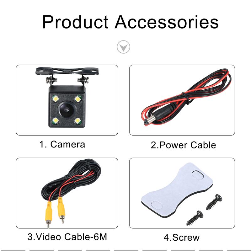 💰Köp billigt online Car Reverse Camera LED Parking Rear View Camera ...