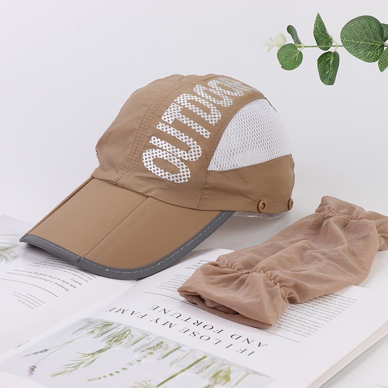 Buy Summer New Outdoor Sunshade Sports Baseball Hat Cover Face ...