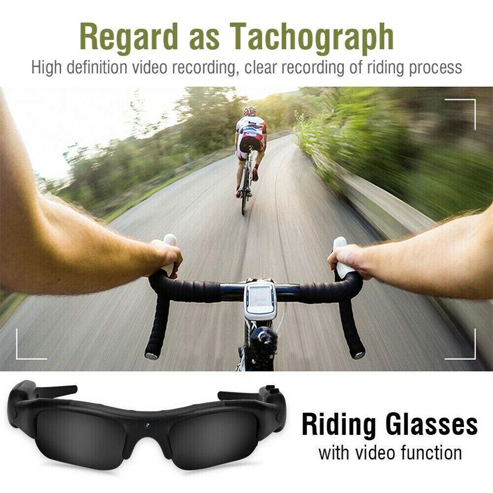 HD 1080p Hidden Spy Camera Sunglasses Glasses Eyewear Video Recorder TF ...