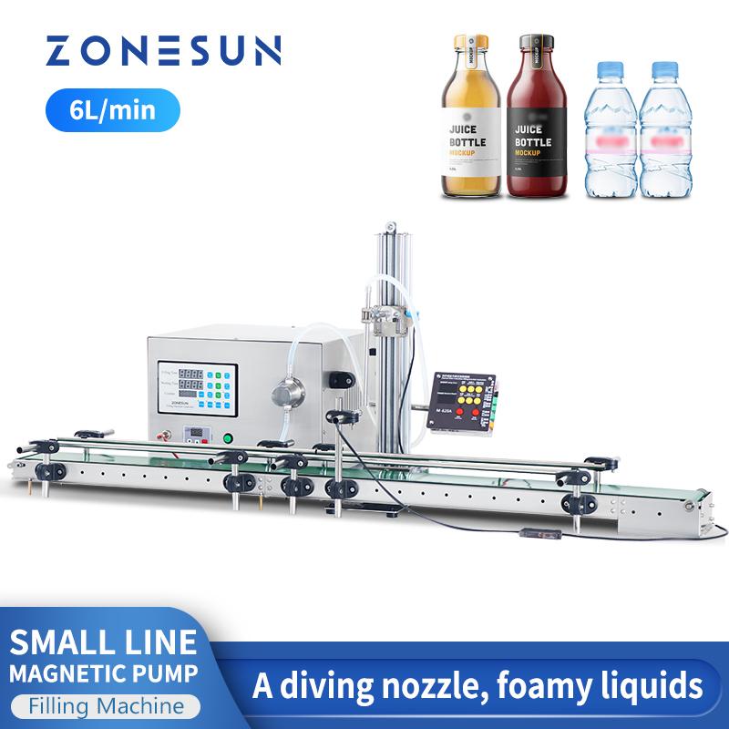 Buy ZONESUN ZS-DTMP1D Liquid Filling Machine Small Automated Line ...