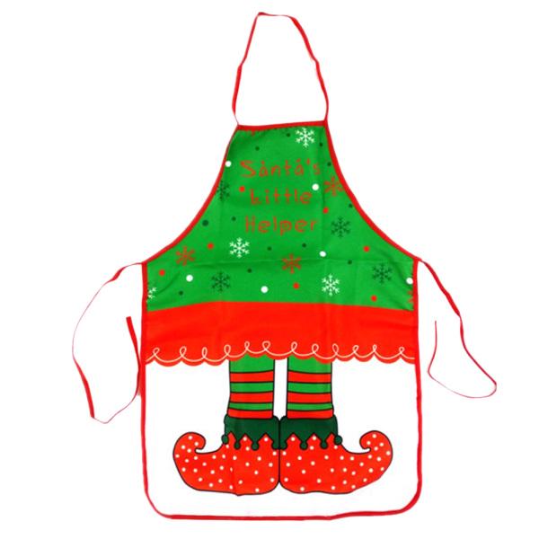 Buy 1Pc Christmas Printed Apron Kitchen Maid Chef Apron Costume ...