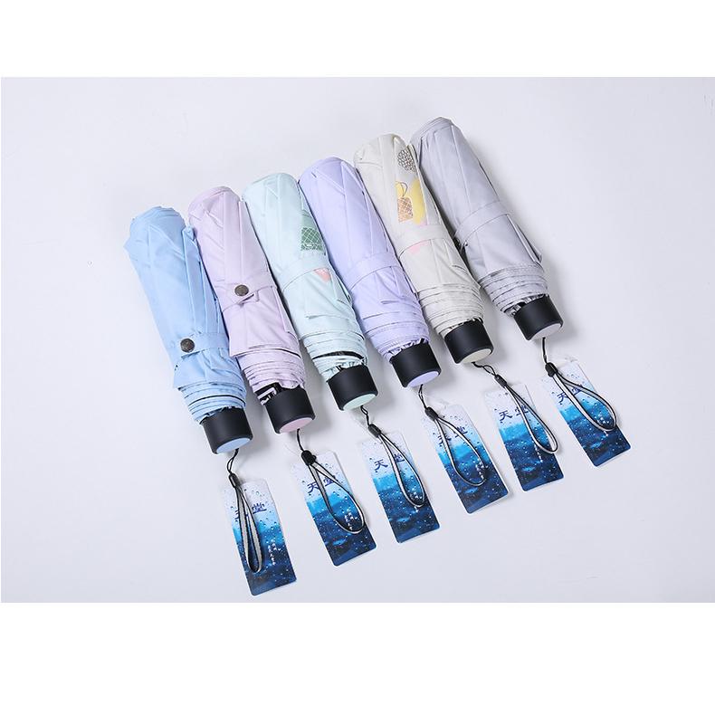 New Fashion Iron Tower Rose Printing Black Glue Sunscreen Sunshade ...