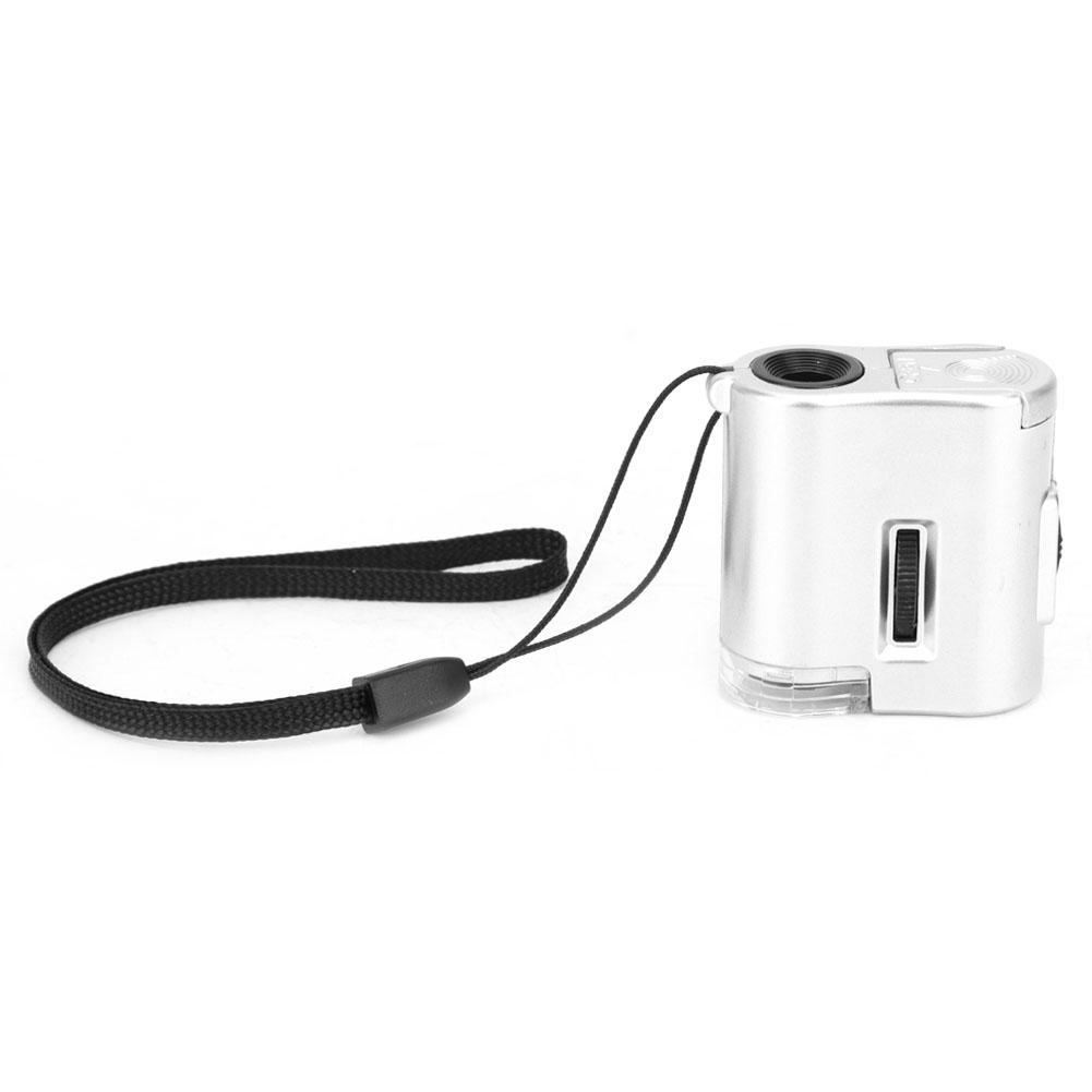 Cheap 60X Mini Microscope Pocket Loupe Magnifying Glass LED Counterfeit ...