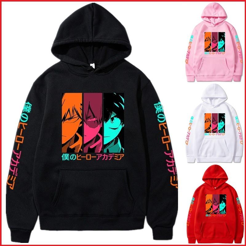 Buy Men's My Hero Academia Printed Hooded Sweatshirt Casual Boku No ...