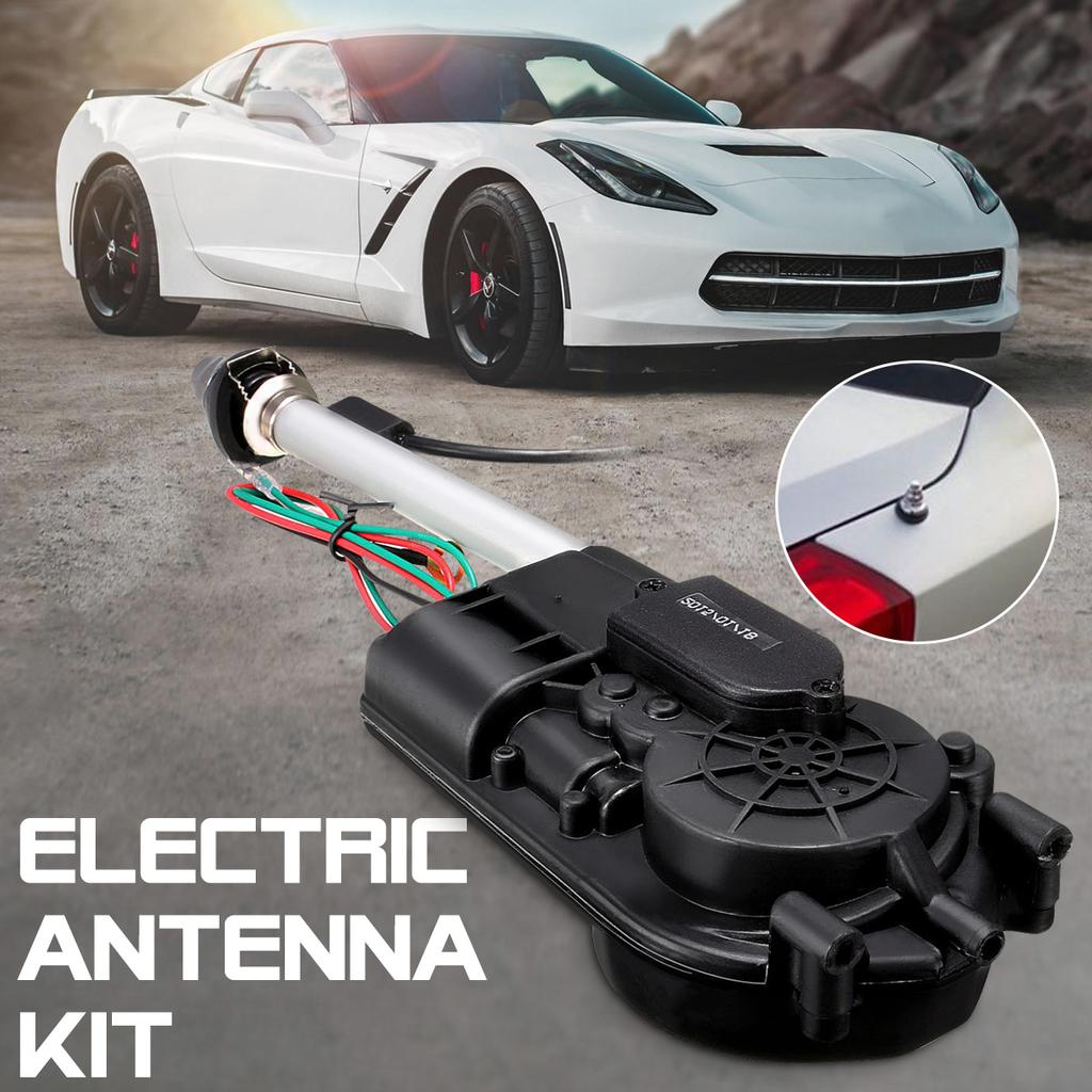 Buy Car Electric Aerial Radio Automatic Booster Power Antenna Kit Car ...