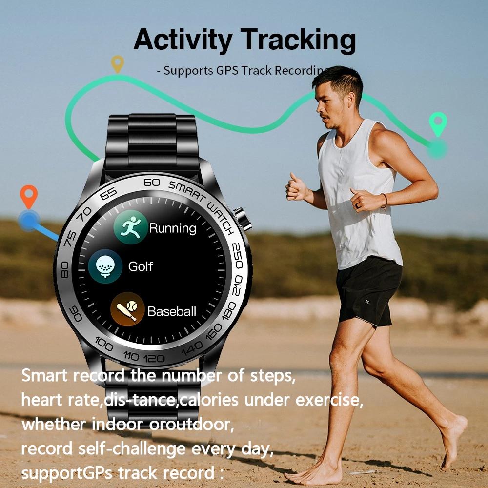 Buy Smart Watch Men GPS Track Recording Sport Fitness Tracker Full ...