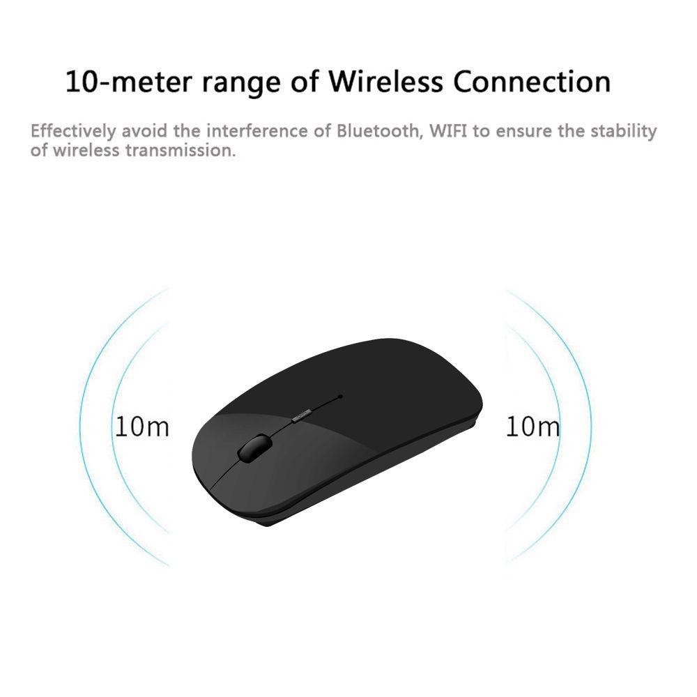 Home Office High Quality Desktop Ultra Thin 2.4GHz Wireless Mouse Optical Cordless Mice USB ...