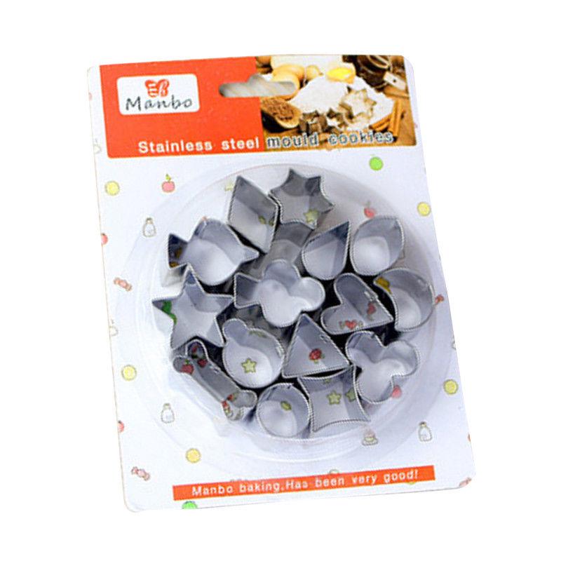 Buy 15x /Set Vegetable Cutter Shapes Set Mini Cookie Cutters Shape for ...