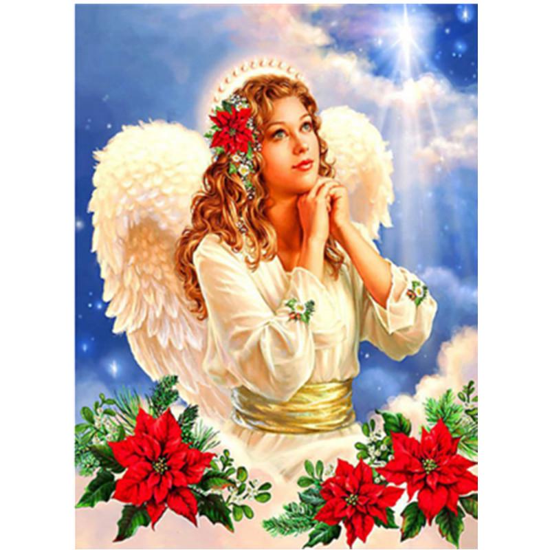 Buy 5D Full DIY Diamond Painting " Angel " Rhinestones Cross Stitch ...