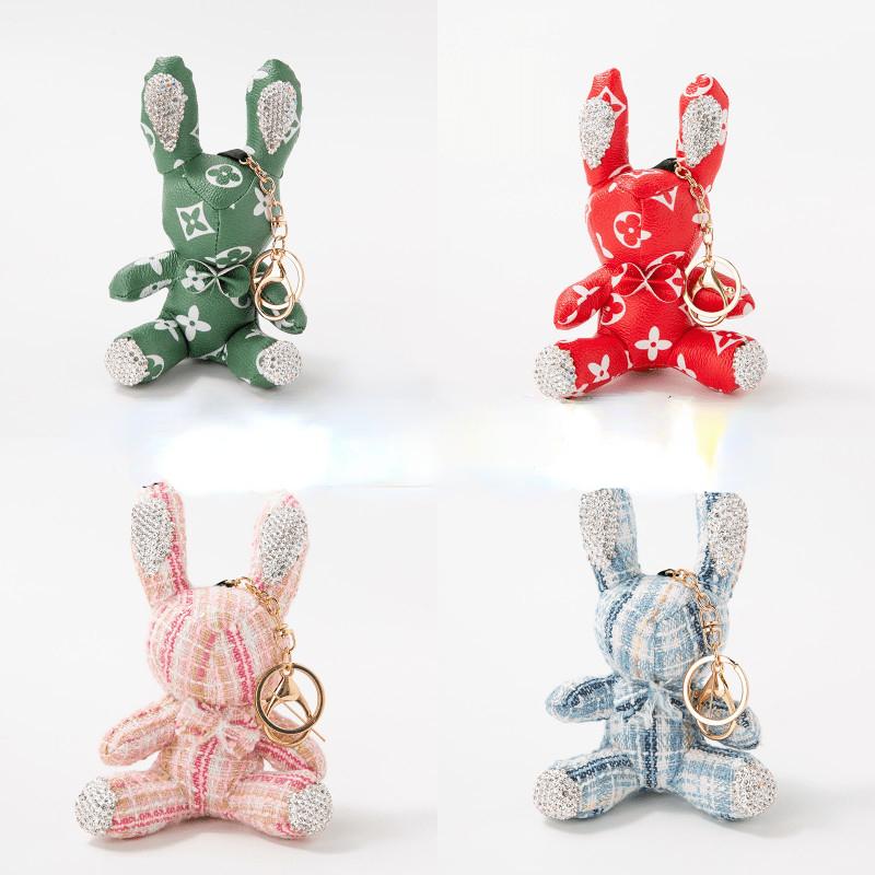Cheap Diamond Rabbit Doll Keychain Cute doll ladies bag mobile phone ...