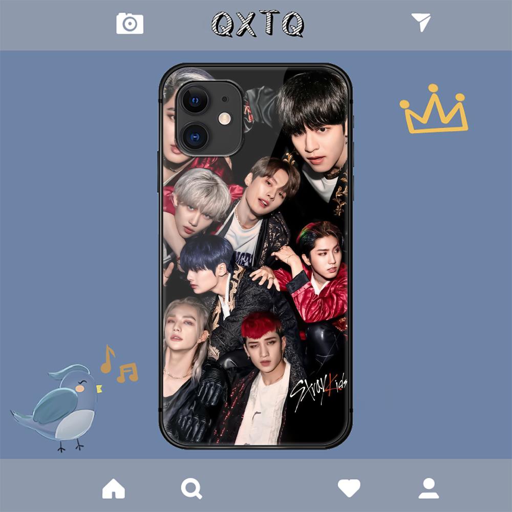 Buy Stray Kids SKZ Kpop Tempered Glass Phone Case Cover For IPhone Samsung Galaxy Xiaomi Redmi ...