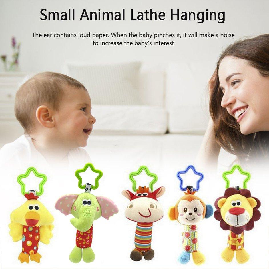 SX Stroller Pendant Comfort Toy 0-1 Car Hanging Bed Hanging Animal Hand ...