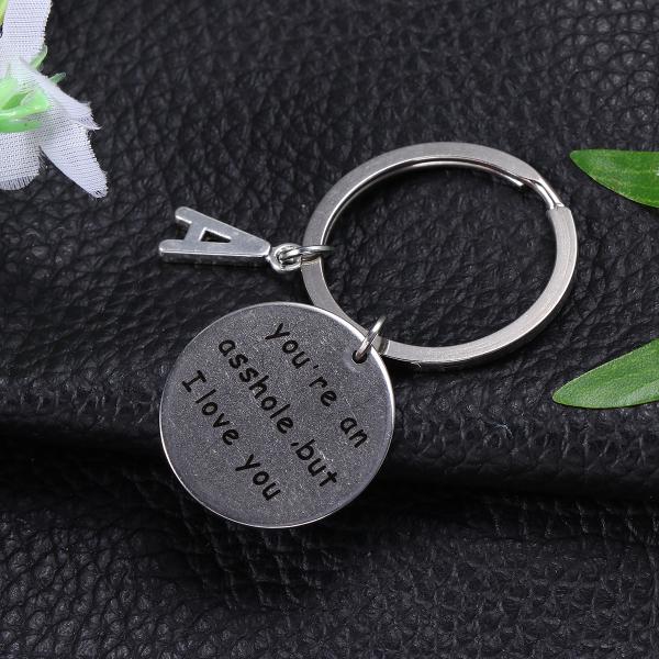 Universal Letters Key Chain Metal Alphabet Keychain Bag Pendant Charm ...