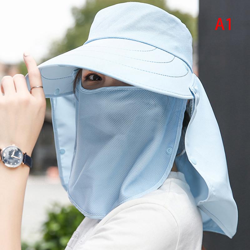 Buy 360 Outdoor UV Protection Ear Flap Neck Cover Sun Hat Cap Fishing ...