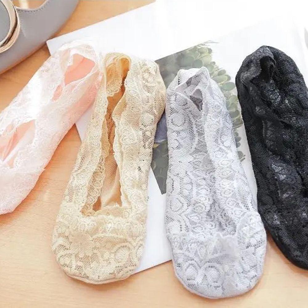 Gel Invisible Cotton Boat Liner Women Invisible Socks Liner Low Cut ...