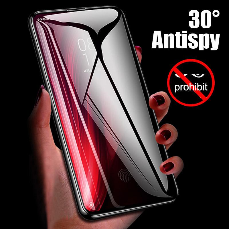 Buy Anti-Spy Tempered Glass For Xiaomi Redmi K20 Note 8 7 5 Pro Anti ...