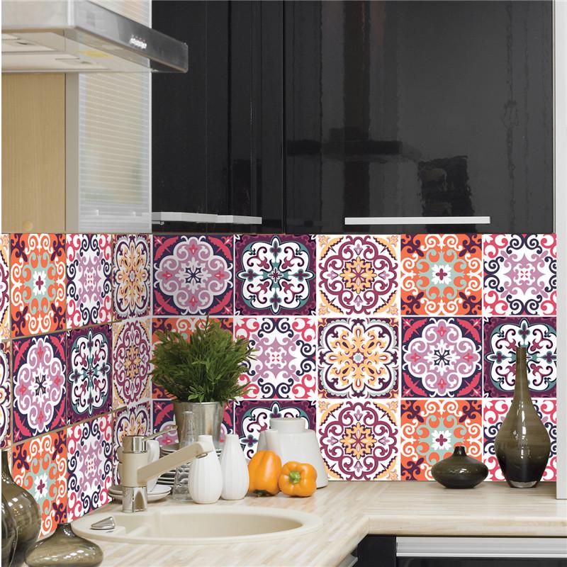 Buy 20*20cm Italy Style Tile Sticker Hotel Waterproof Bathroom Wall ...