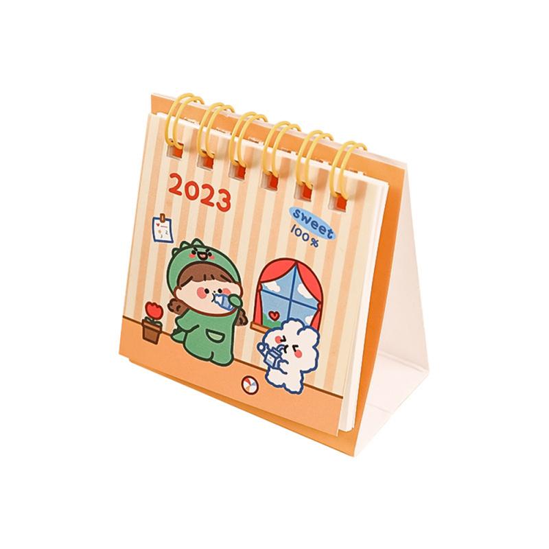 Buy 2023 Cartoon Desk Calendar Desktop Decoration Ornaments Punching ...