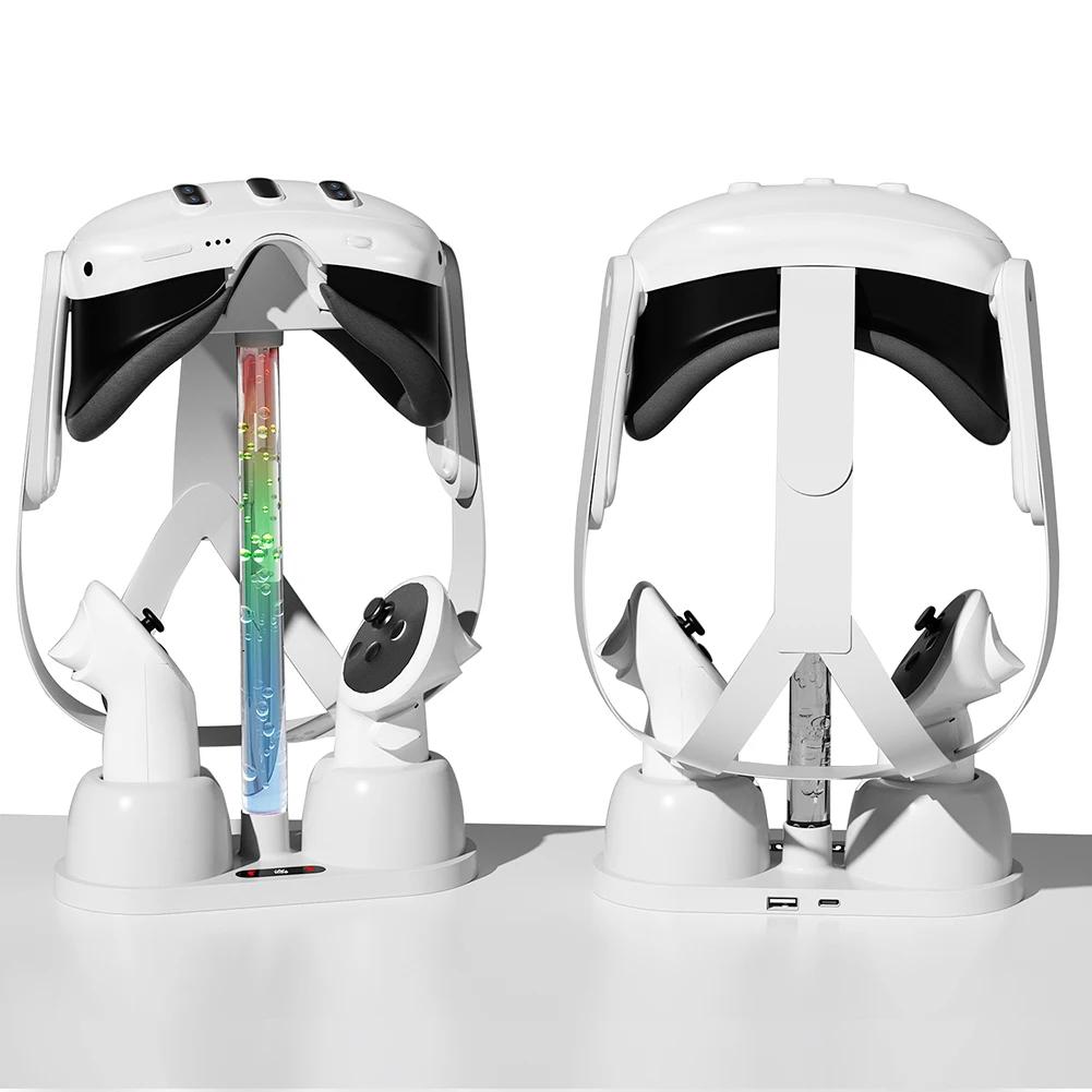 Buy Meta Quest 3 Charging Dock Station Controller Charger RGB Light ...