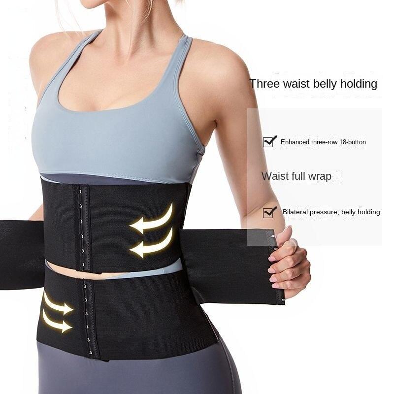 Buy Women Abdominal Fitness Waistband Waist-Protector Squat Tummy ...