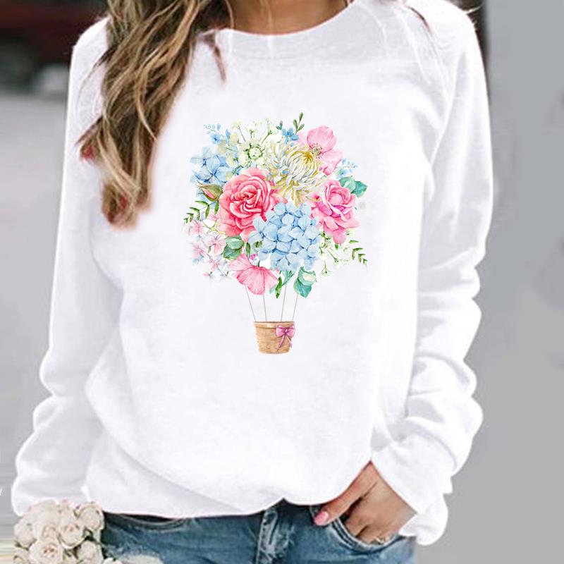 Cheap Fall Spring Autumn Floral Sweet Flower 90s Women Female Long ...