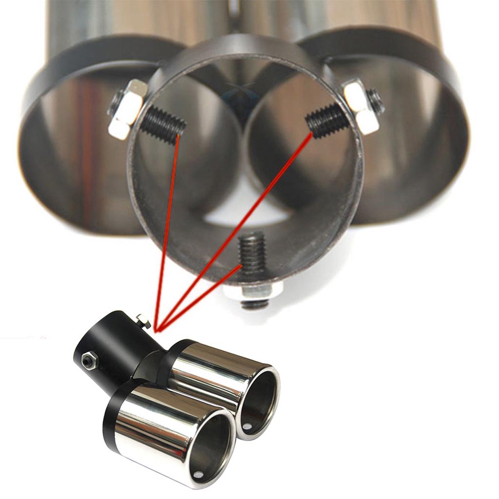Buy Brand New Car Auto Round Exhaust Muffler Tip Stainless Steel ...