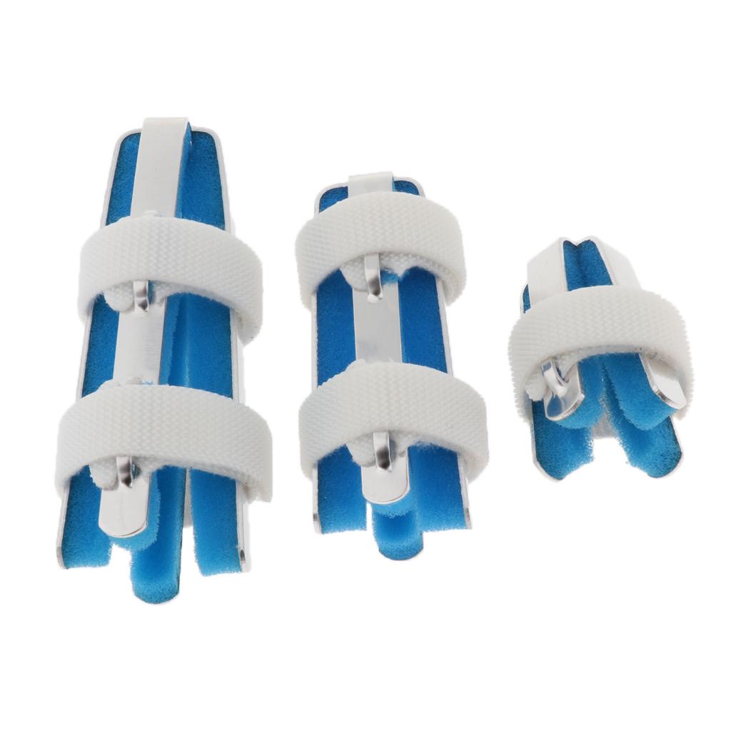 Buy Aluminium Alloy 4 Sided Finger Splint Support Brace Postoperation S ...