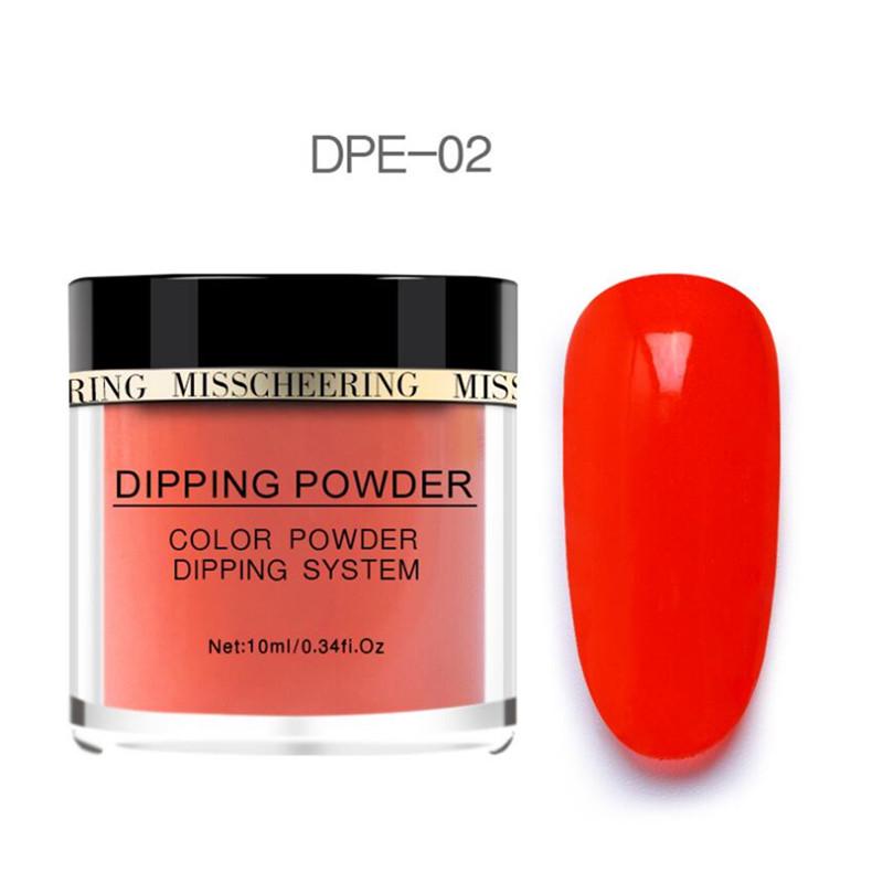 Nail Art Dipping Powder Pure Color Transparent Crystal Red Pigment ...