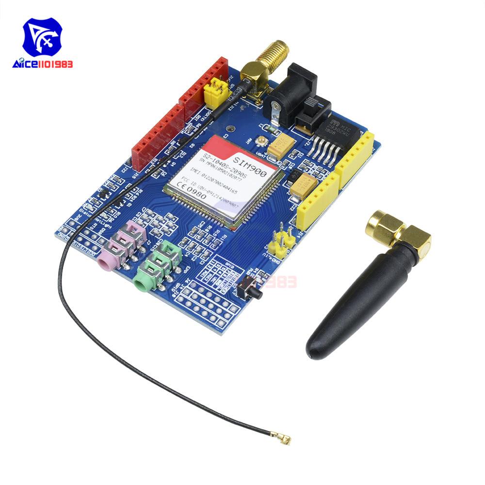 SIM Kart Yuvası Antenli Arduino UNO GPIO PWM RTC için GPRS/GSM ...
