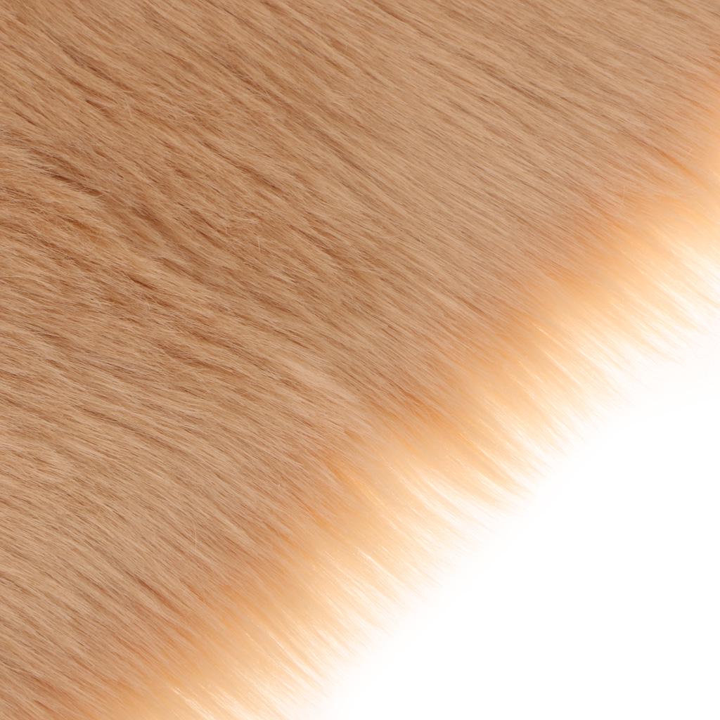 60cmx90cm Sheepskin Fluffy Skin Faux Fur Fake Rug Mat Rugs White uygun ...