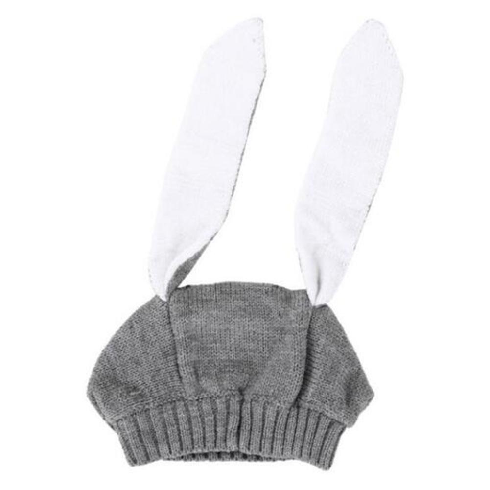 Buy Unisex Rabbit Ears Baby Hats Cute Toddler Kids Knitted Woolen Bunny ...