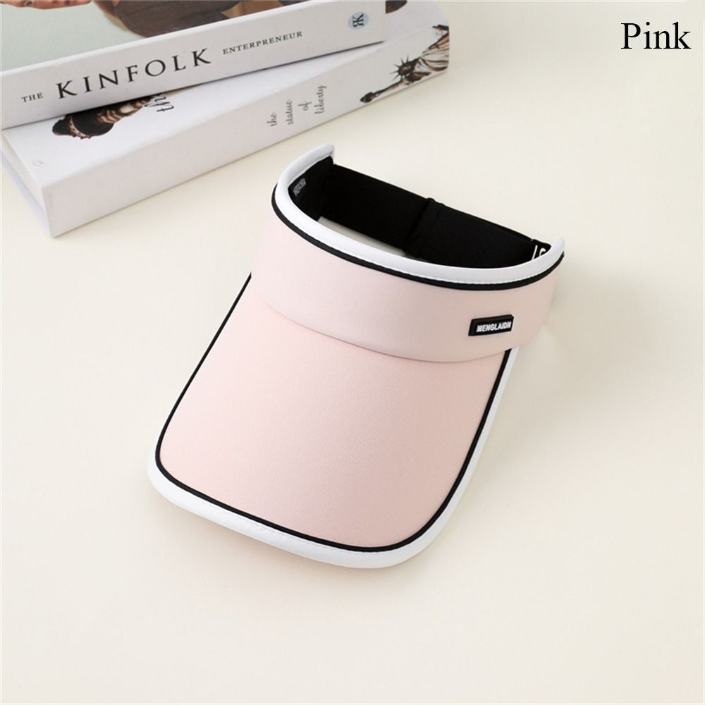 Cheap Solid Color Sunscreen Cap UV Protection Empty Top Cap Breathable ...