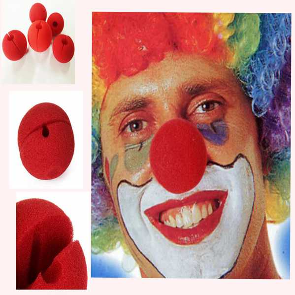 Halloween Sponge Clown Nose Role Playing Props Bubble Clown Nose Funny ...