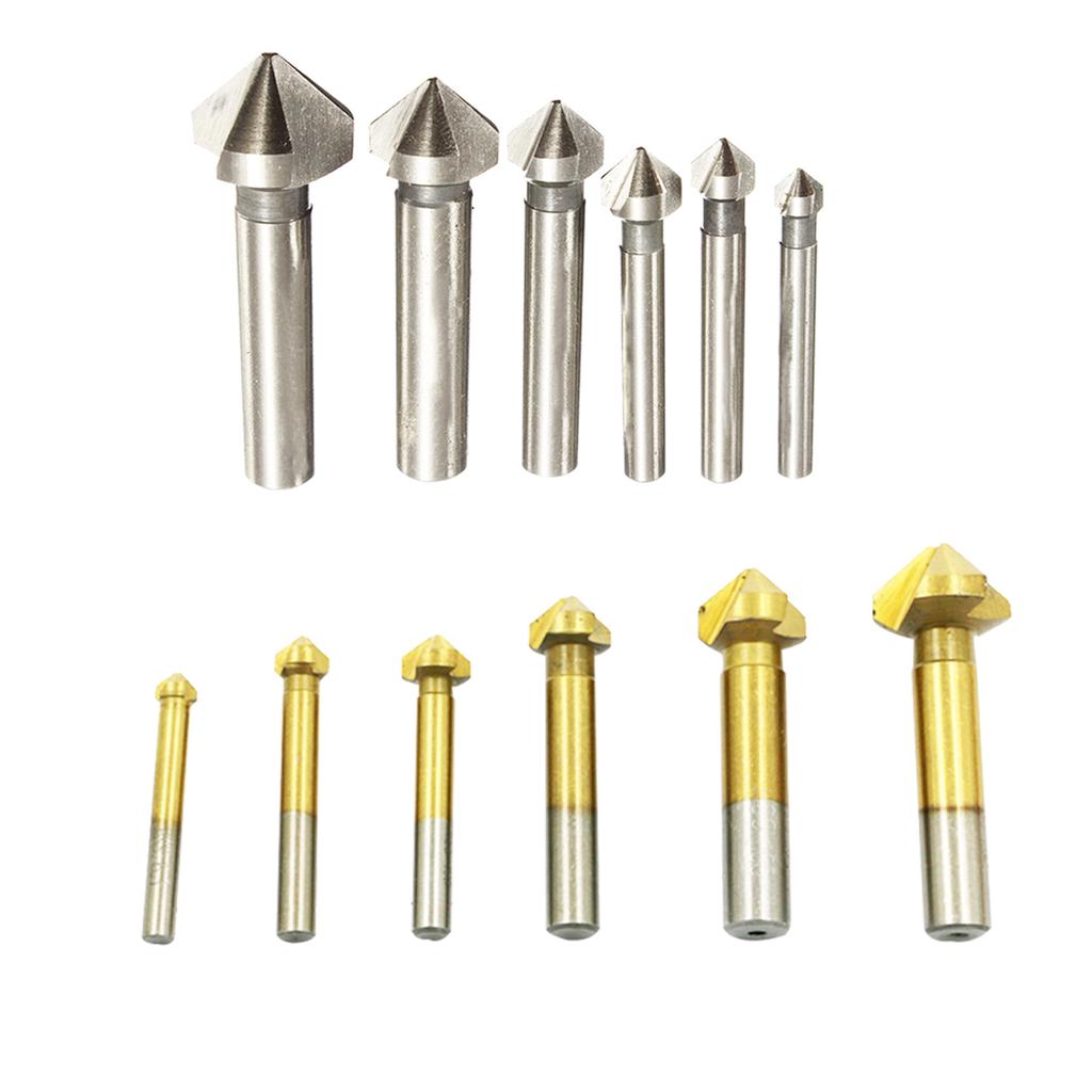 Buy Flute Titanium Chamfer Chamfering End Mill Cutter Bit Countersink ...