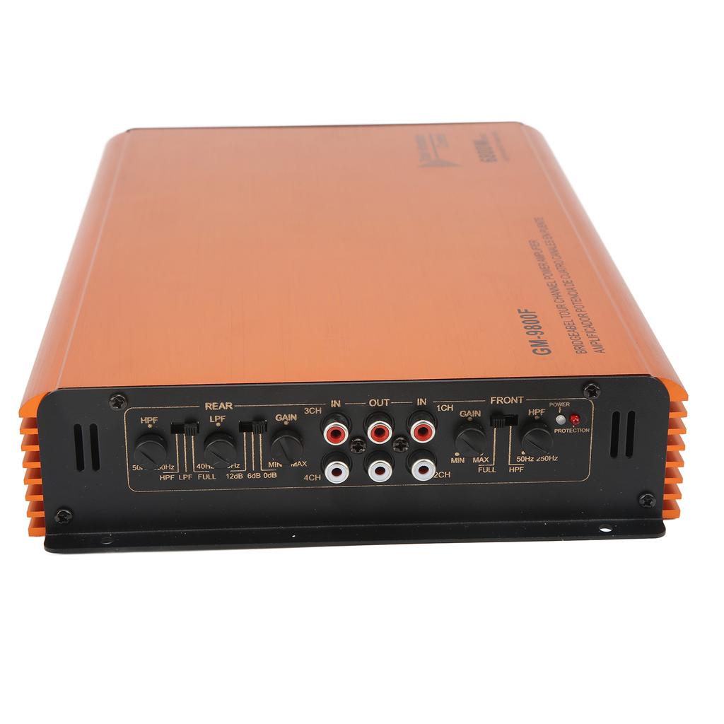 Buy Car DSP Amplifier 6800W High Power 4 Channel Bridgeable Metal ...