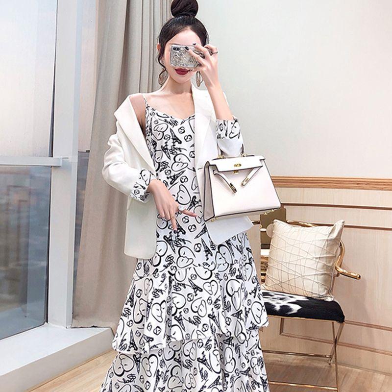 Cheap Two-Piece Suit for Spring and Summer2022New Suit Coat Women's Ice ...