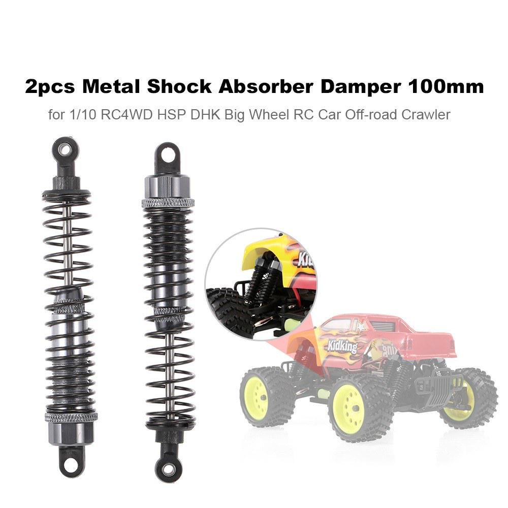 Buy HBKS 2pcs RC Car Parts Metal Shock Absorber Damper 100mm for 1/10 ...