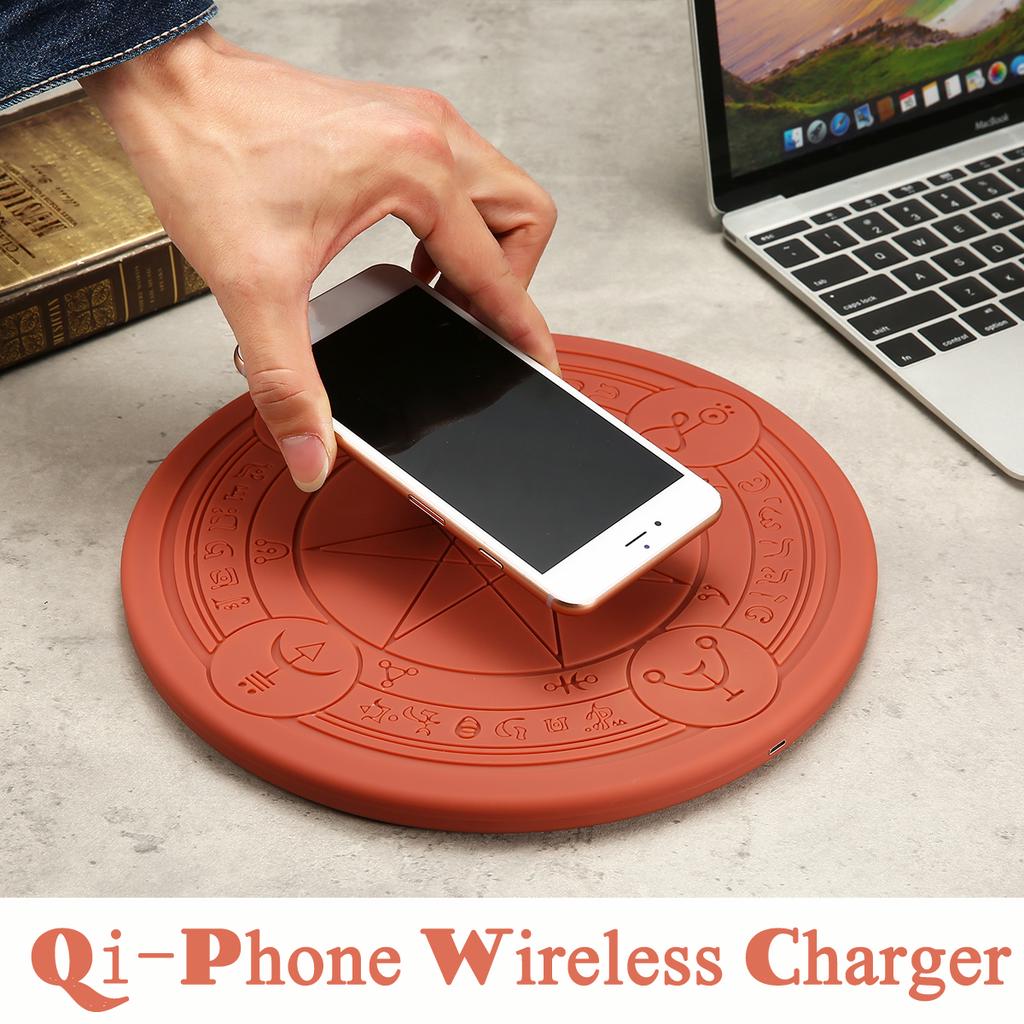 Buy 10W Magic Array Qi Wireless Fast Charger Light Sound for I Phone ...