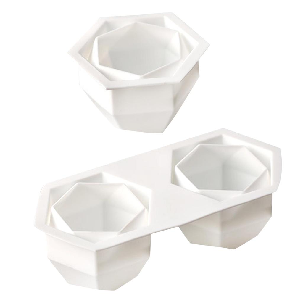 Buy Geometric Rhombus Molds Diy Candle Making Mold 3D Silicone at ...