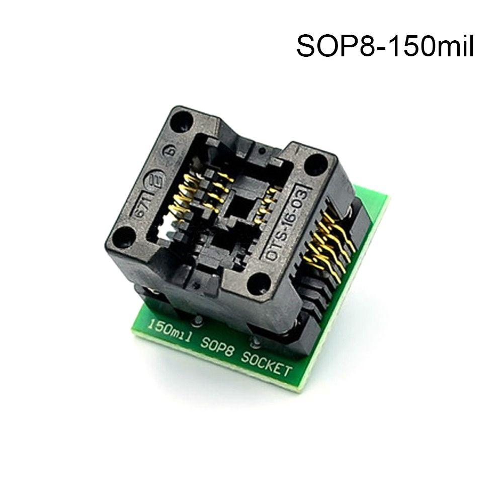 Cheap for EZP2010 EZP2013 CH341A SOP8 Adapter Socket SOP16 to DIP8 Converter Wide-body Seat Wide ...
