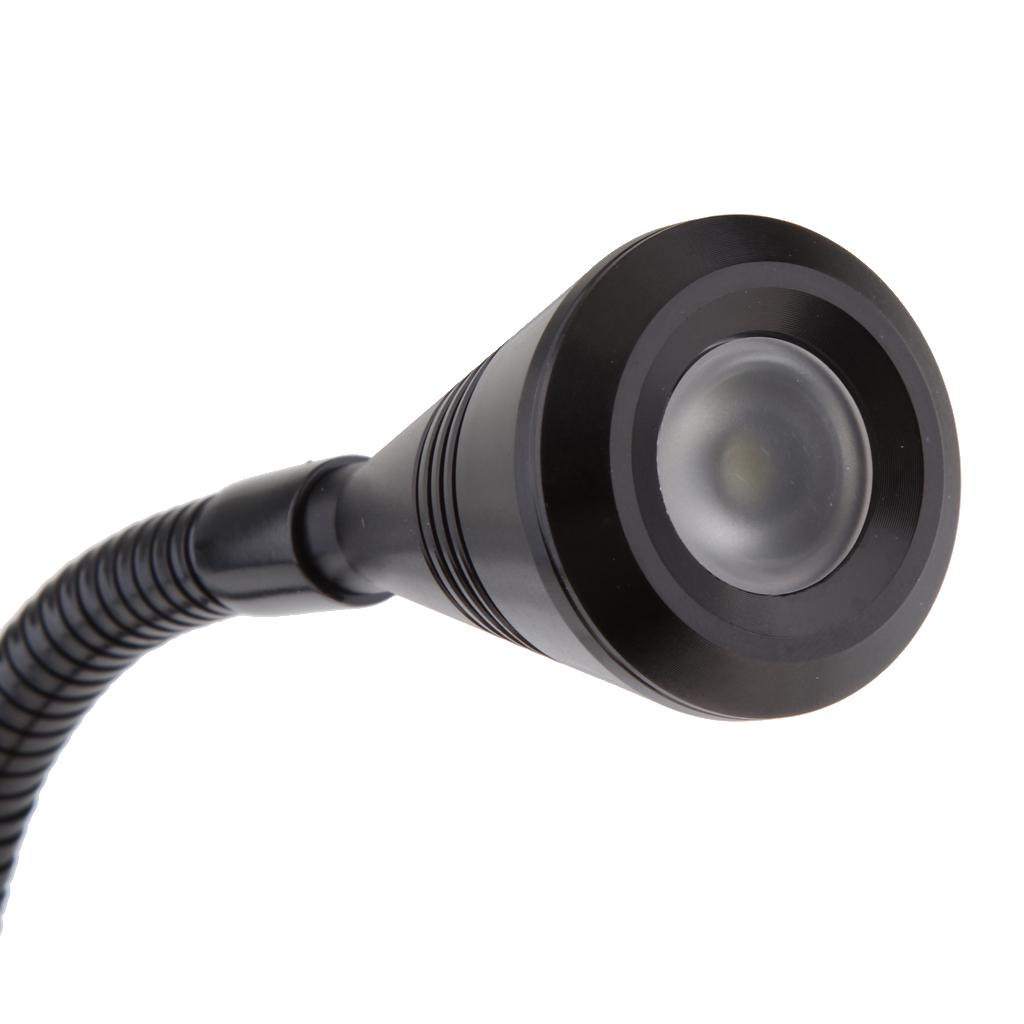 12V 2W LED Flexible Gooseneck Reading Light for Boat RV Motorhome ...