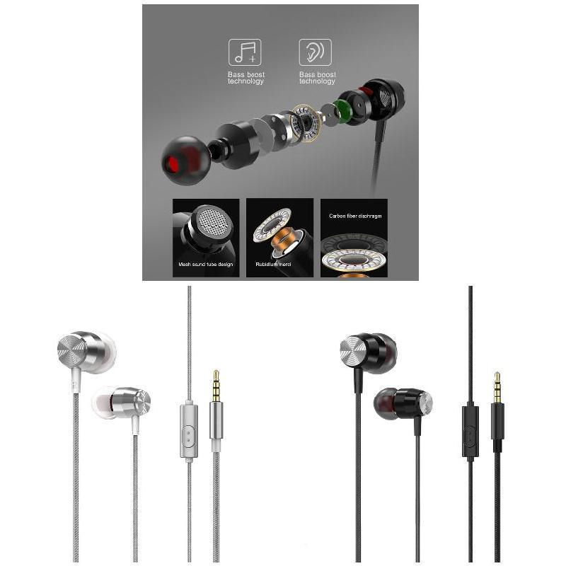 Buy With Universal Metal Ear-in Control Earphones Headphone Mic HIFI ...