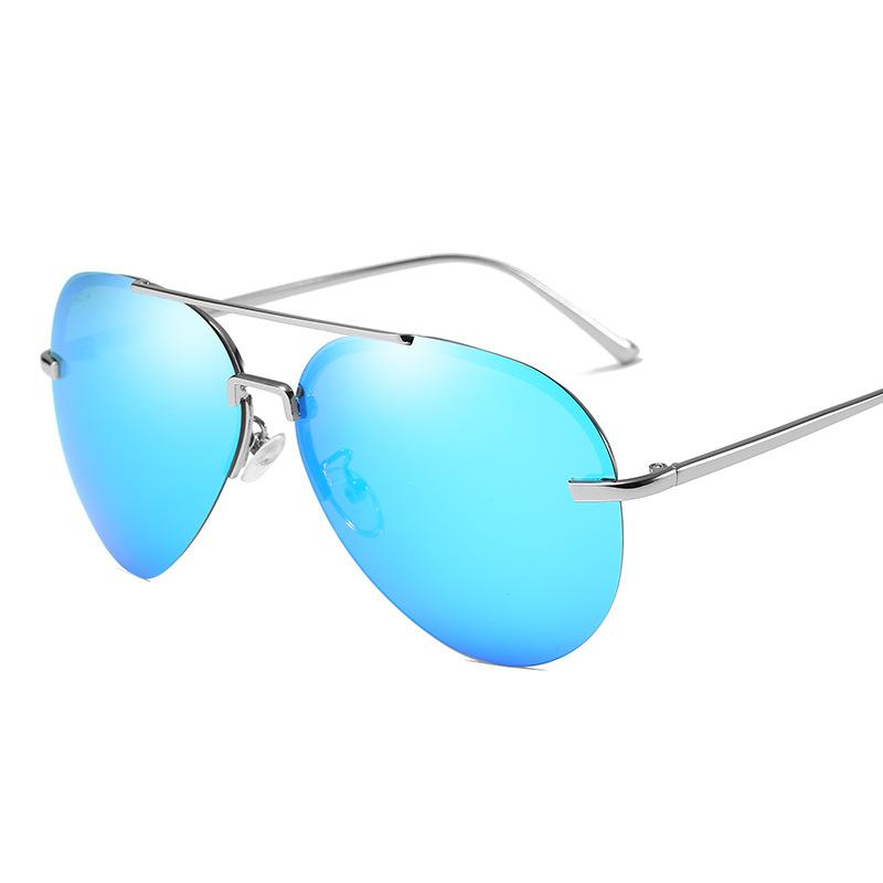 Buy Unisex Polarized Rimless Sunglasses True Color Glasses Driver ...
