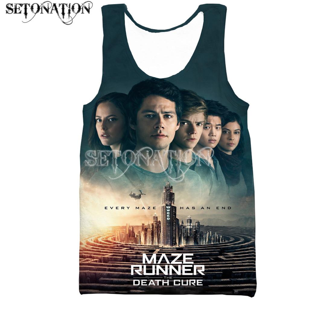 The Maze Runner VestPopularity New Fashion Cool 3d Printed Vest Summer ...
