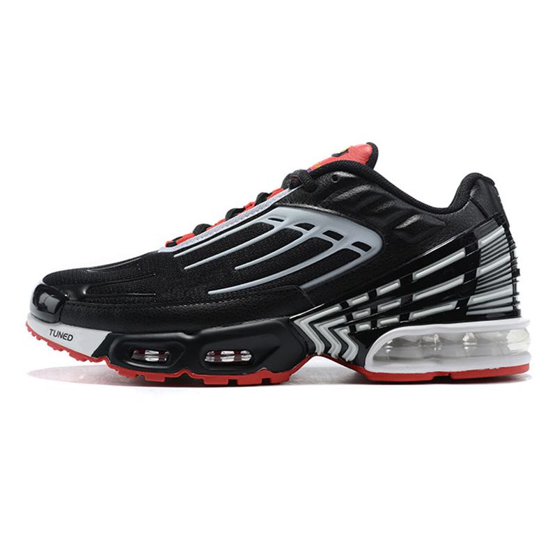 Buy Tn Plus 3 Running Shoes Men Women Triple Black White Laser Blue Men ...