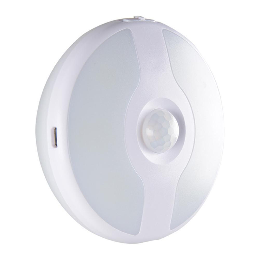 2pcs LED Induction Night Light Rechargeable Motion Sensor Lamp Closet ...