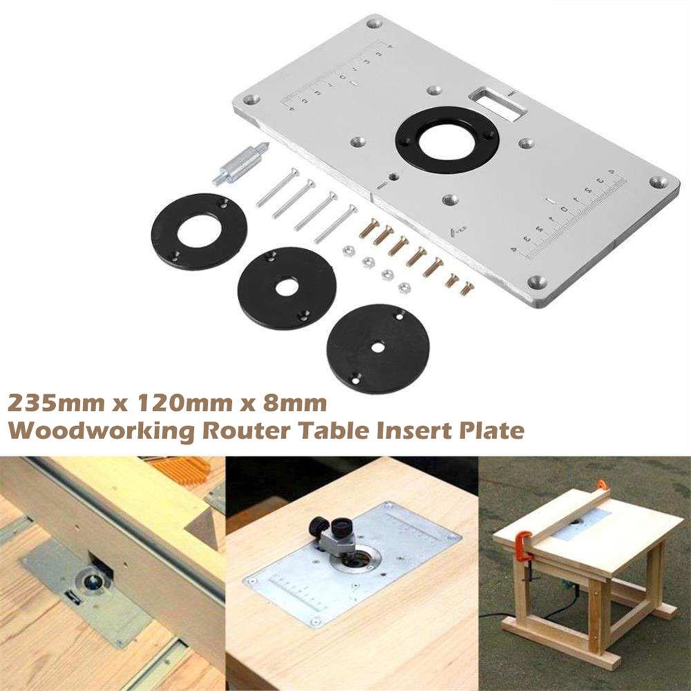 235mm 120mm X 8mm Woodworking Router Table Insert Plate-buy at a low ...