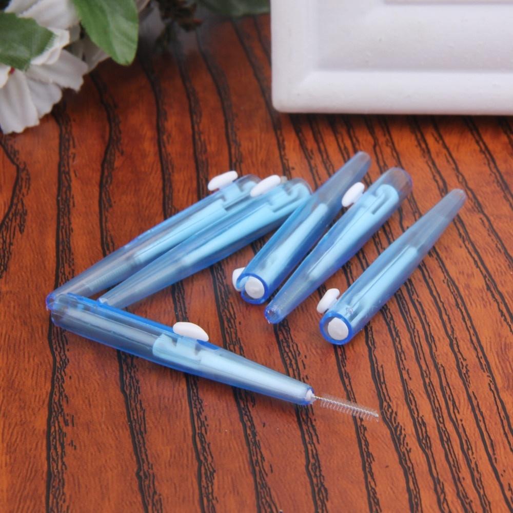 Buy 8 Pcs/box Push-Pull Interdental Brush Orthodontic Wire Toothbrush ...
