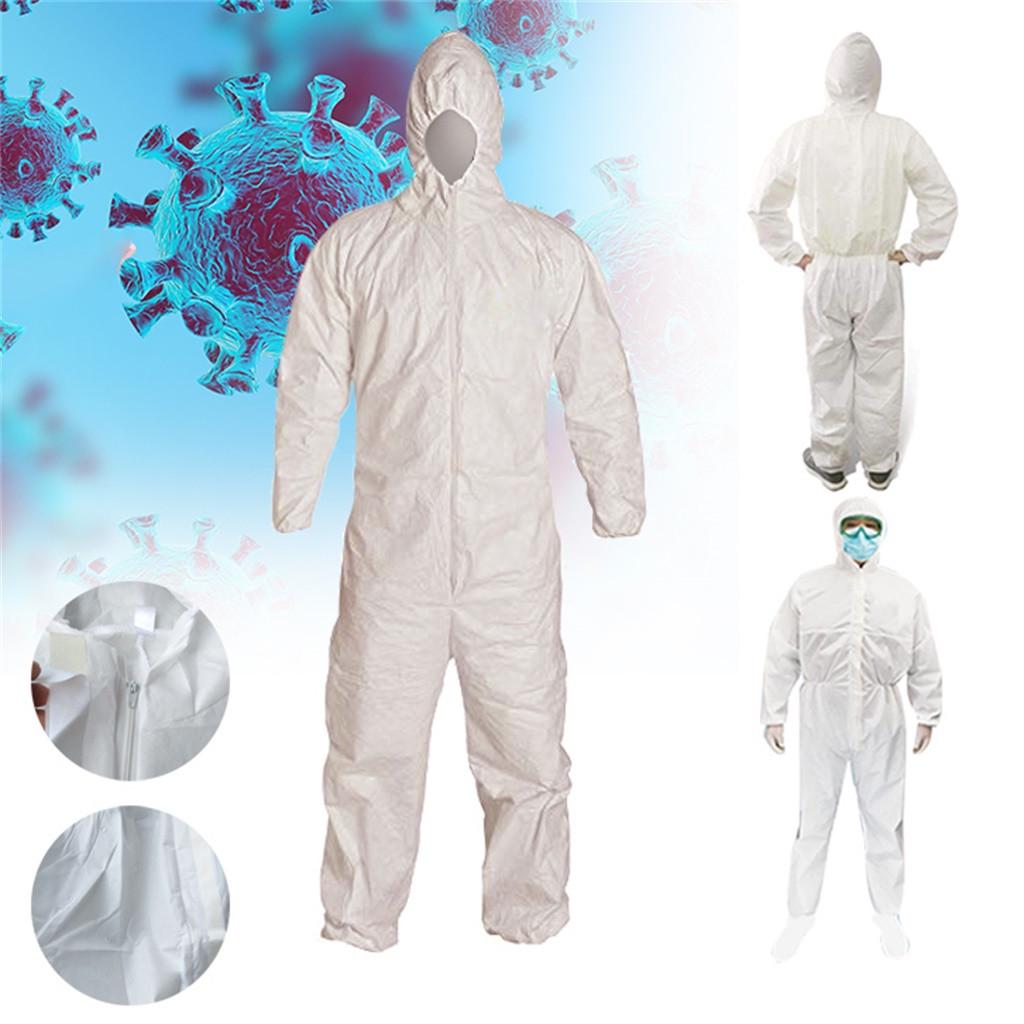 Buy Disposable Isolation Clothing WHITE Protective Clothing Suit ...
